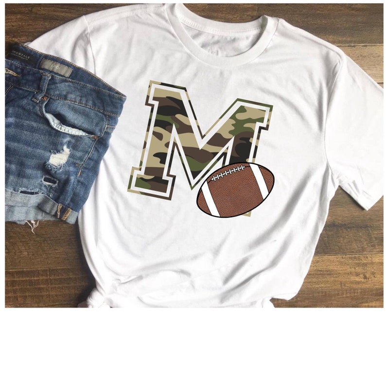 Camo Letter M Football Mascot Png/sublimation/digital Download | Etsy