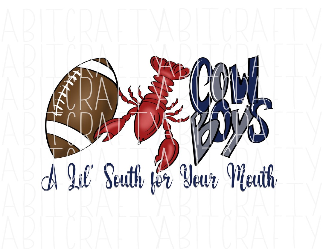 Crawfish and Football Png, Sublimation, Crawfish Sublimation, Digital ...