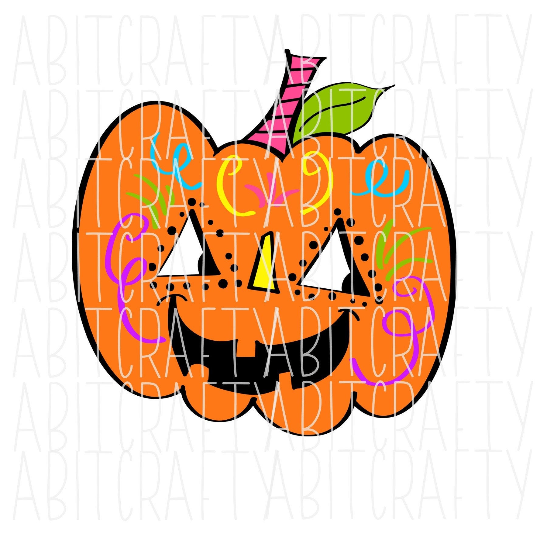 Halloween Pumpkin Svg Png Sublimation Digital Download | Etsy