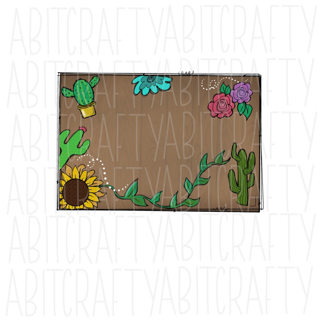 Customizable Summer/spring Frame PNG/ Sublimation, Digital Download ...