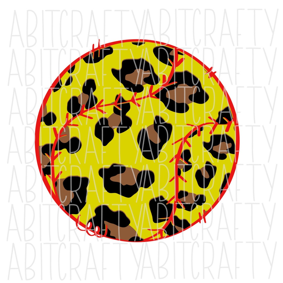 Leopard Softball SVG, PNG, Sublimation, Digital Download, Cricut ...