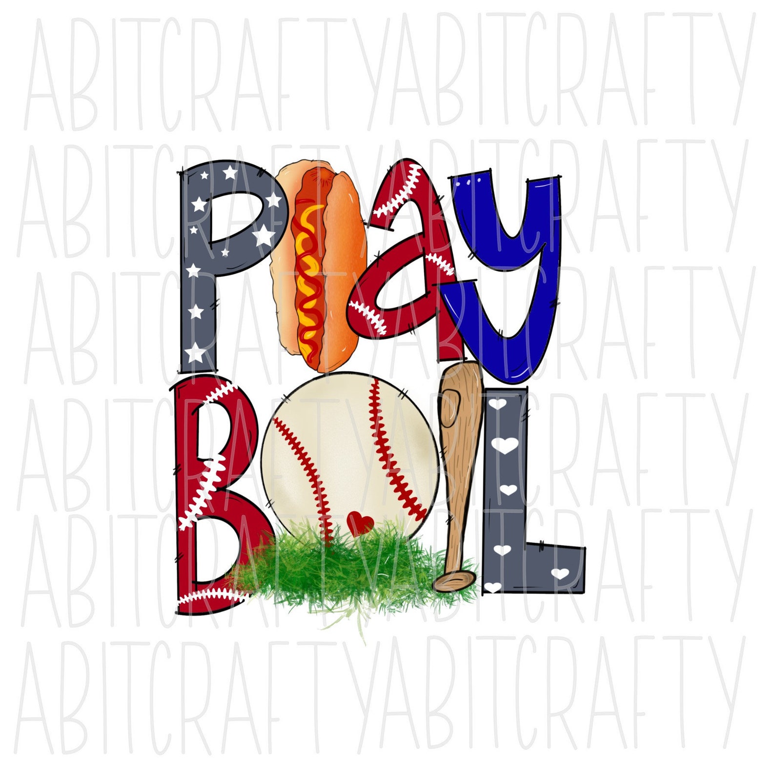 Play Ball/baseball PNG Sublimation Digital Download Hand - Etsy