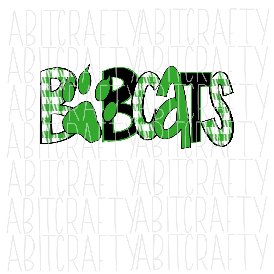Bobcats Png/sublimation, Print and Cut, Digital Download - Hand Drawn ...