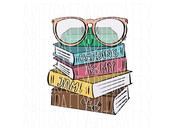 Stacked Books/glasses/nerd Png Sublimation Digital Download - Etsy