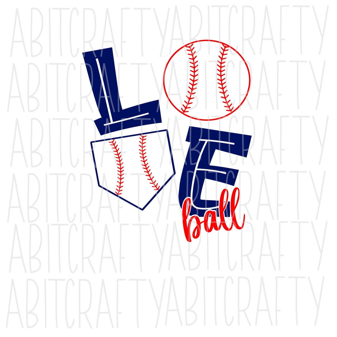 Love Baseball SVG, PNG, Sublimation, Digital Download, Silhouette ...
