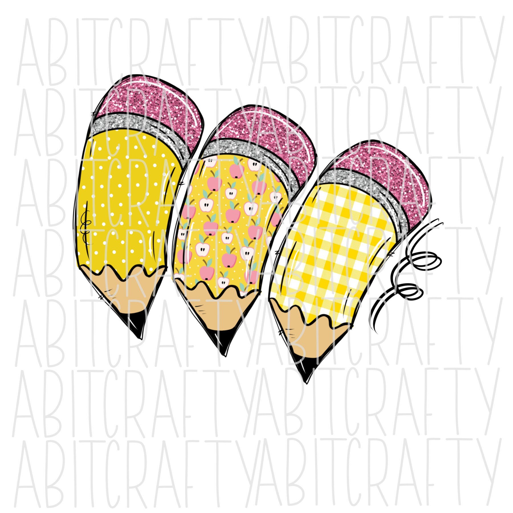 Pencil PNG Sublimation/digital Download Cricut Silhouette - Etsy