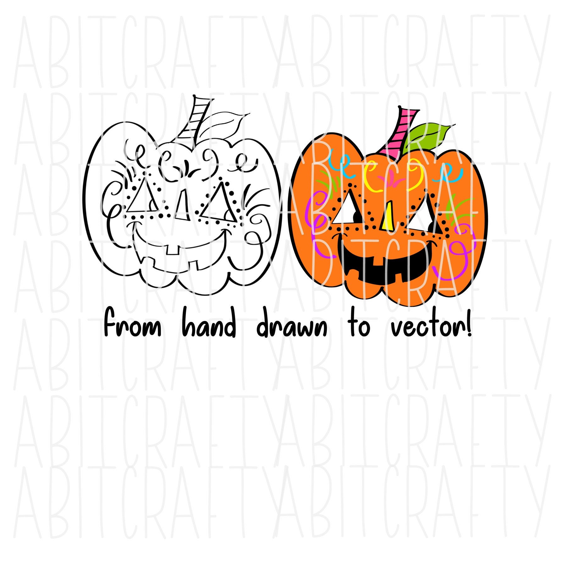 Halloween Pumpkin Svg Png Sublimation Digital Download | Etsy
