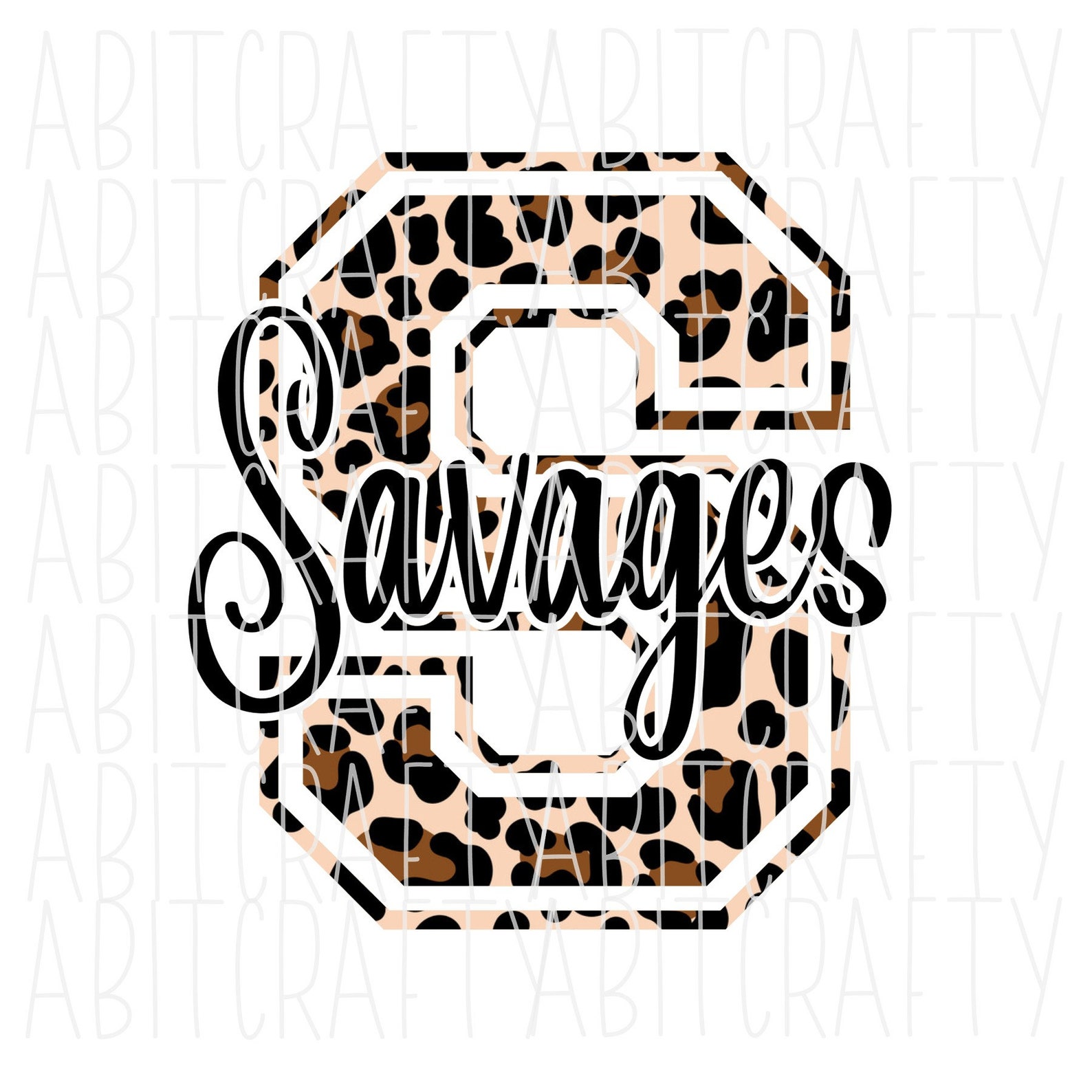 Leopard Savages/mascot/team/football/back to School/teacher Png ...