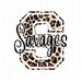 Leopard Savages/mascot/team/football/back to School/teacher Png ...