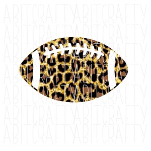 Leopard Football SVG, PNG, JPEG Sublimation, Digital Download- Fully ...