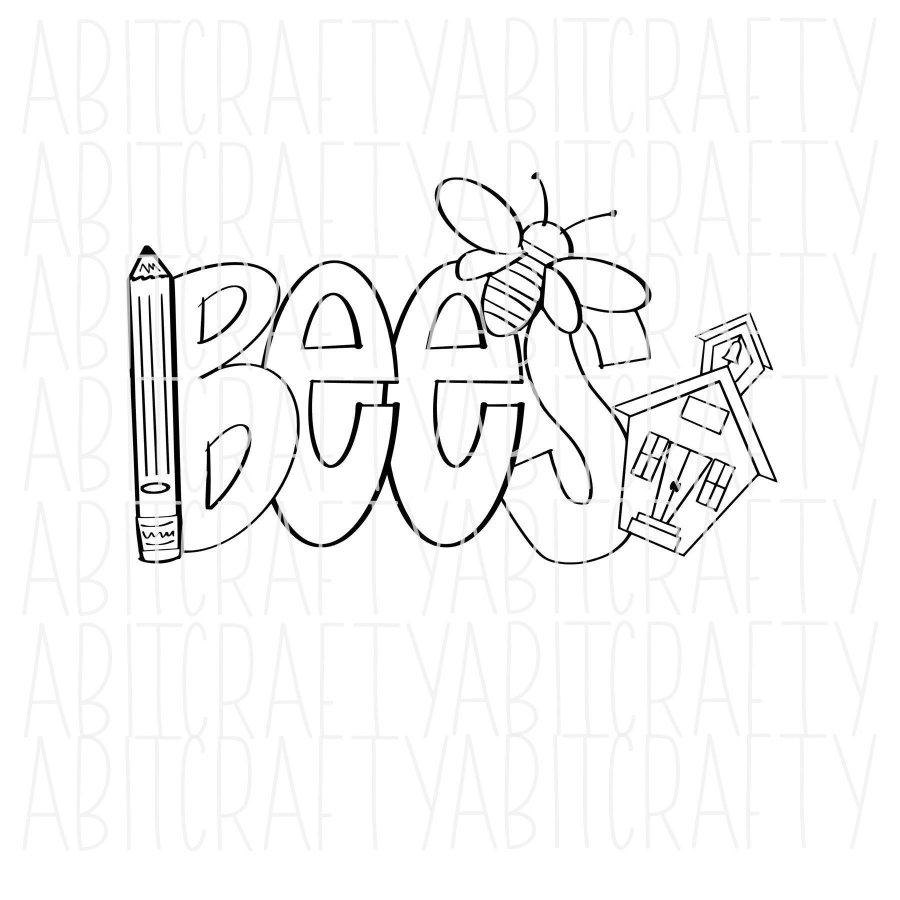 Bees Mascot Svg, Png/mascot/digital Download/sublimation - 2 Versions ...