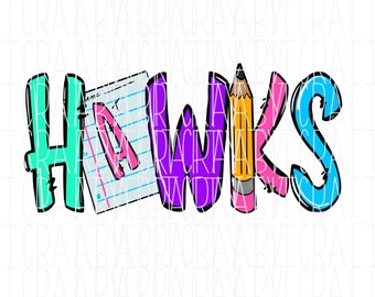 Hawks Svg Hawks Svg Dxf Eps Png. Hawks Word Art Svg Hawks - Etsy