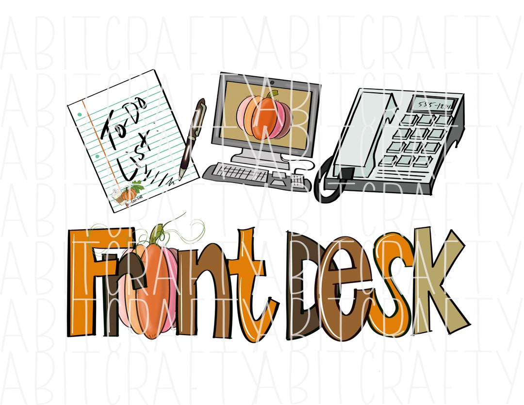 Fall/pumpkin/front Desk/school Secretary/office Secretary/receptionist ...