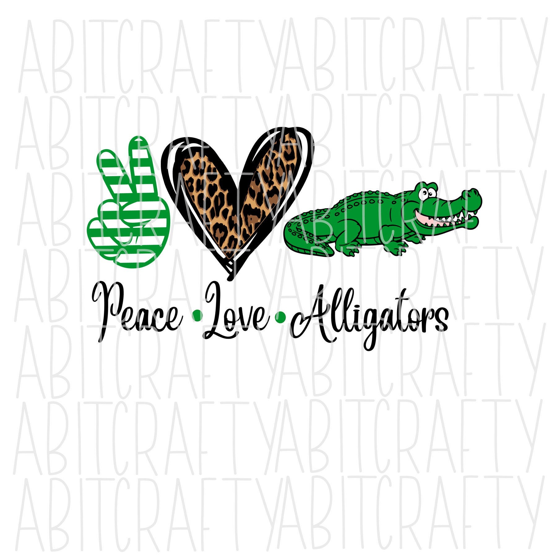 Peace Love Gators/alligators Svg/png/sublimation File, Digital Download ...