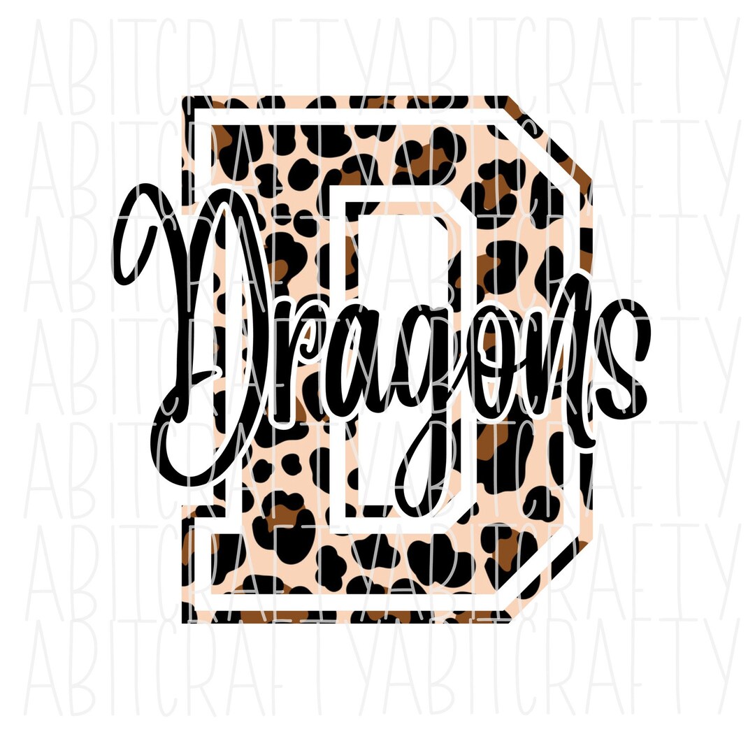 Leopard Dragons Mascot/back to School/teacher/school/para/school Nurse ...