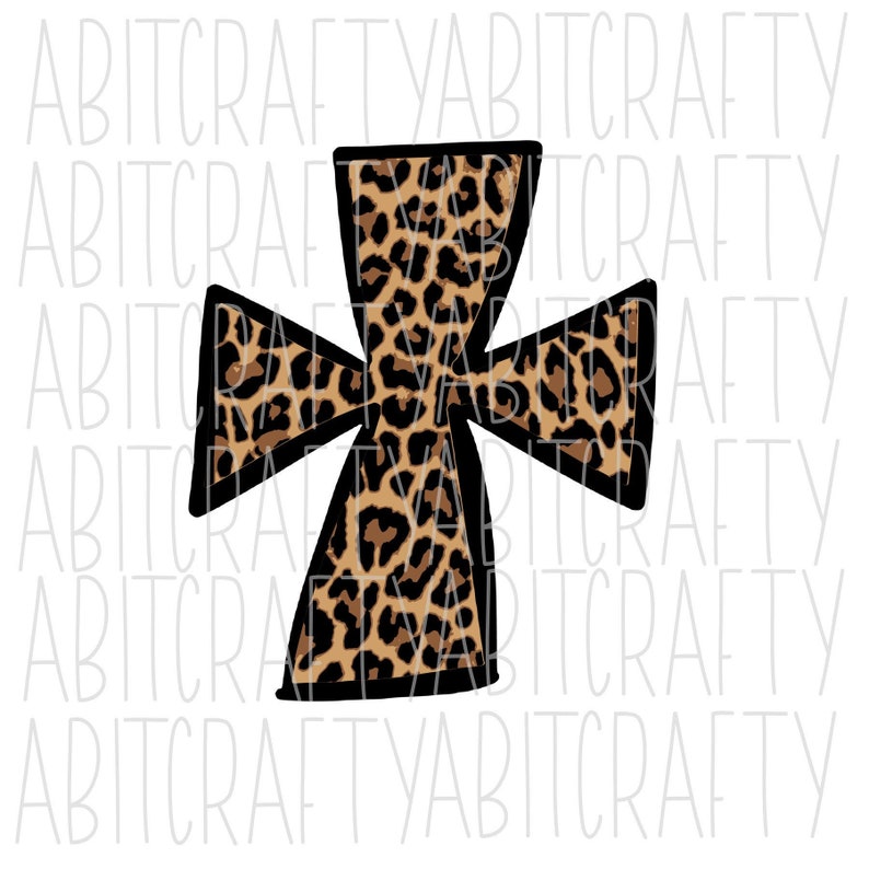 Leopard Cross Svg Png Sublimation Digital Download Cricut - Etsy