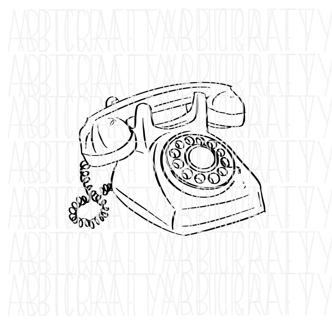 Telephone/vintage Phone Svg, Png, Sublimation, Digital Download - Etsy