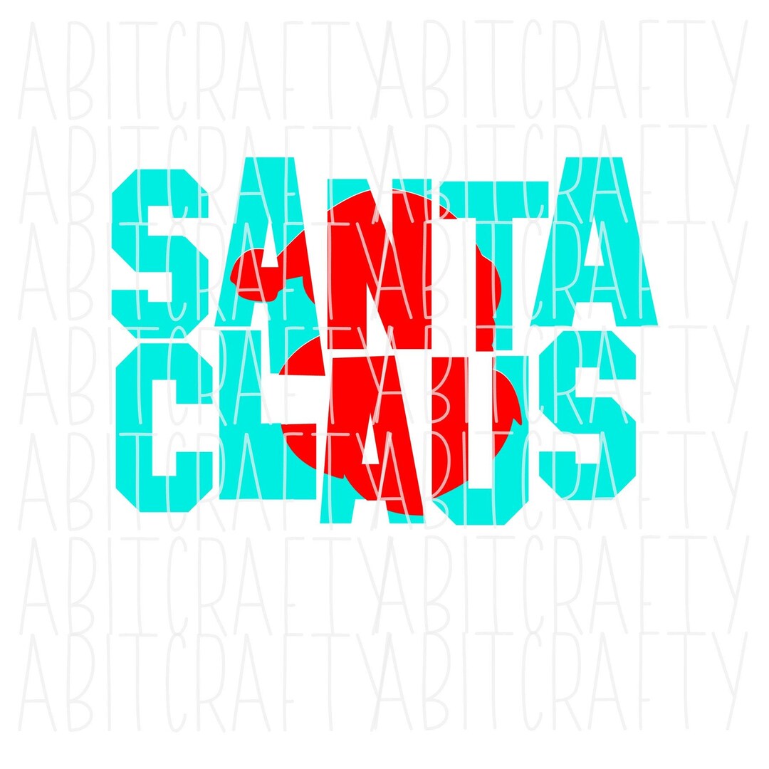 Santa Claus SVG, PNG, Sublimation, Digital Download, Cricut, Silhouette ...