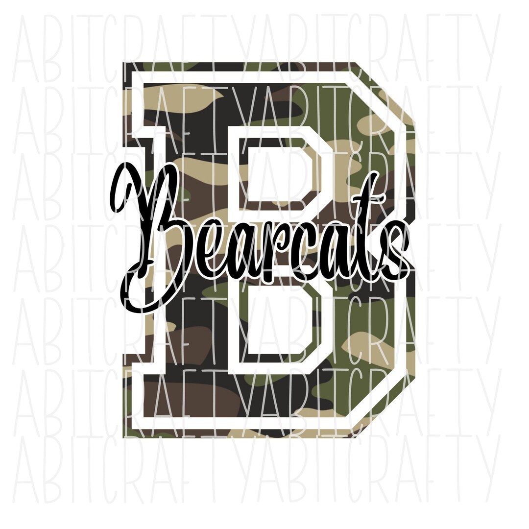 Camo Bearcats Png, Sublimation, Digital Download - Etsy
