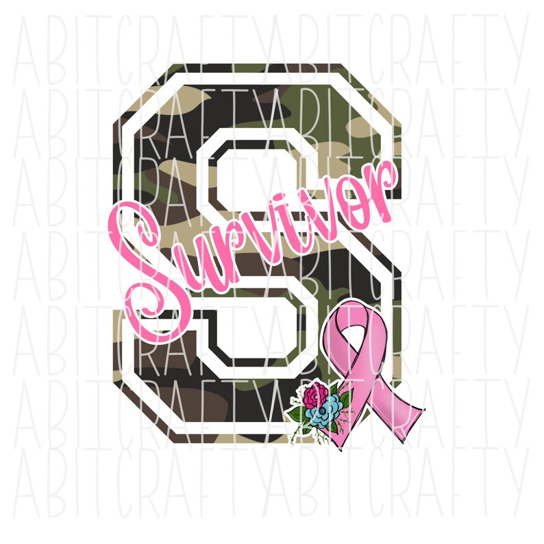 Camo Cancer Survivor/hope/cure Breast Cancer Png Sublimation - Etsy