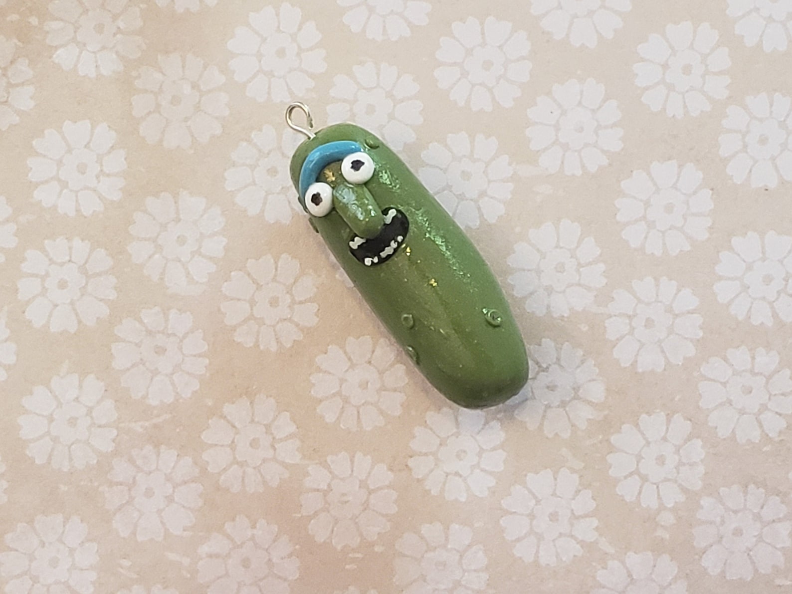 Pickle Rick Polymer Clay Charm - Etsy
