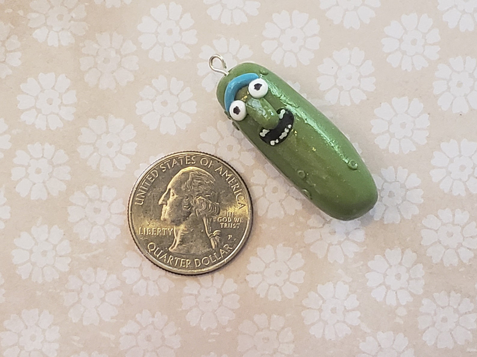 Pickle Rick Polymer Clay Charm - Etsy