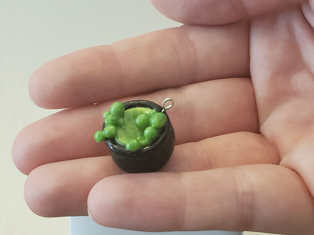 Witches Cauldron Polymer Clay Charm - Etsy UK
