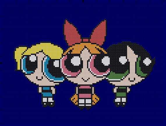 Power Puff Cross Stitch Pattern - Etsy