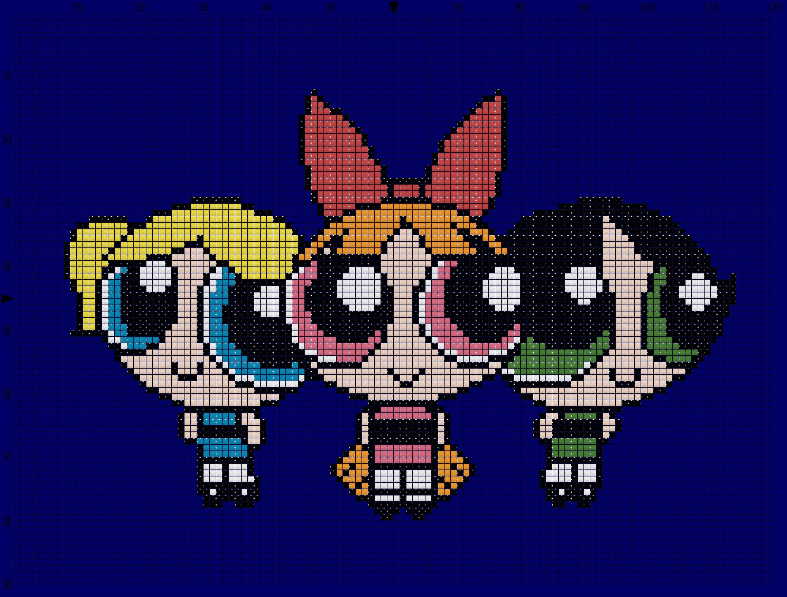 Power Puff Cross Stitch Pattern - Etsy