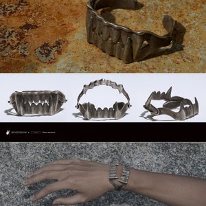 Vampire Bracelet/ Silver Vampire Fangs/ - Etsy