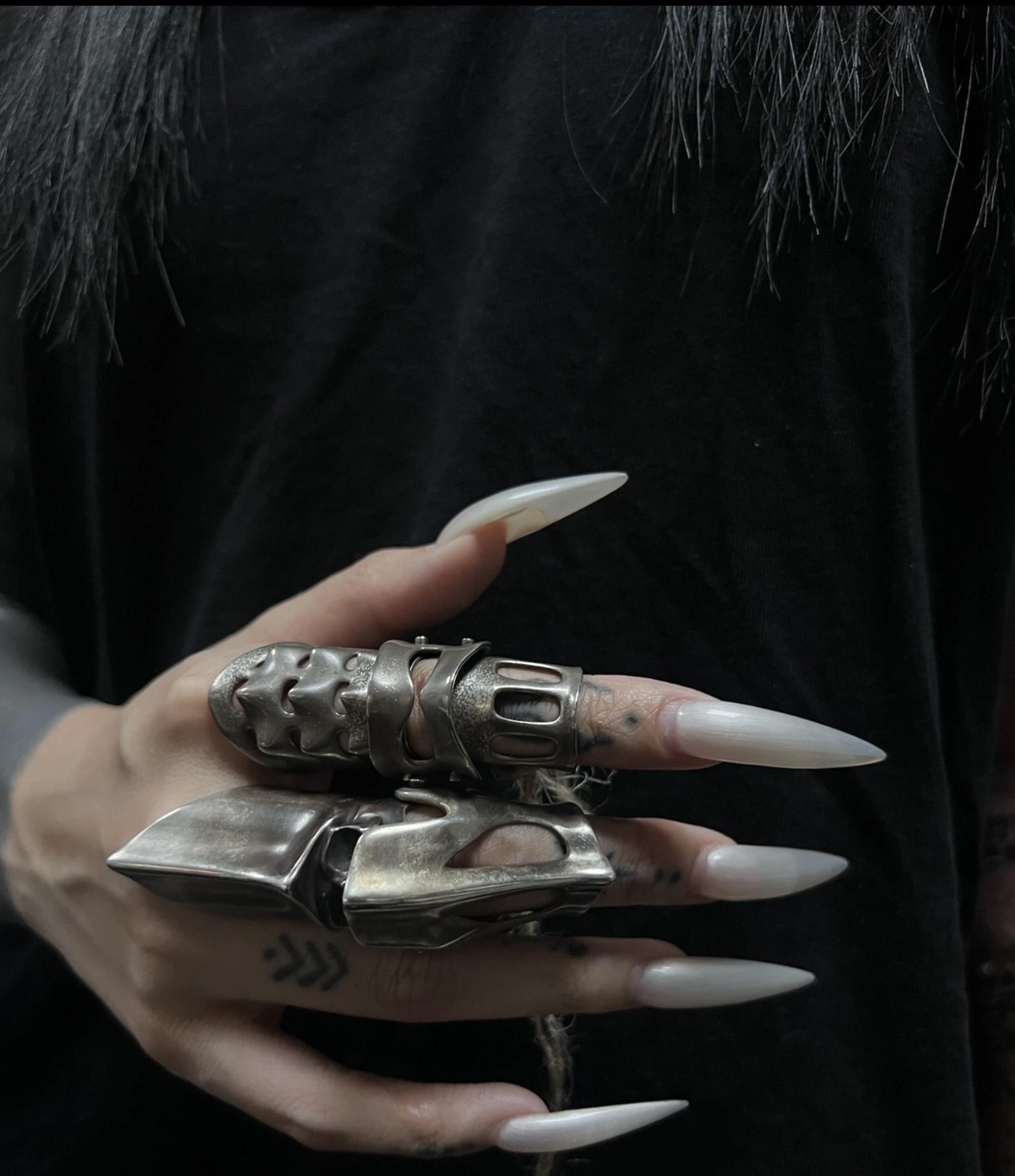 Knight Armour Silver Ring/ Skull and Knight/ Life and Loyalty/ Modern ...