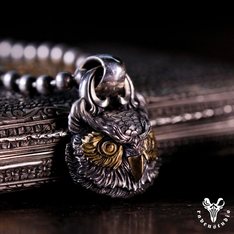 Silver Owl Ring: Handmade 925 Pure Silver, Retro Style - Etsy