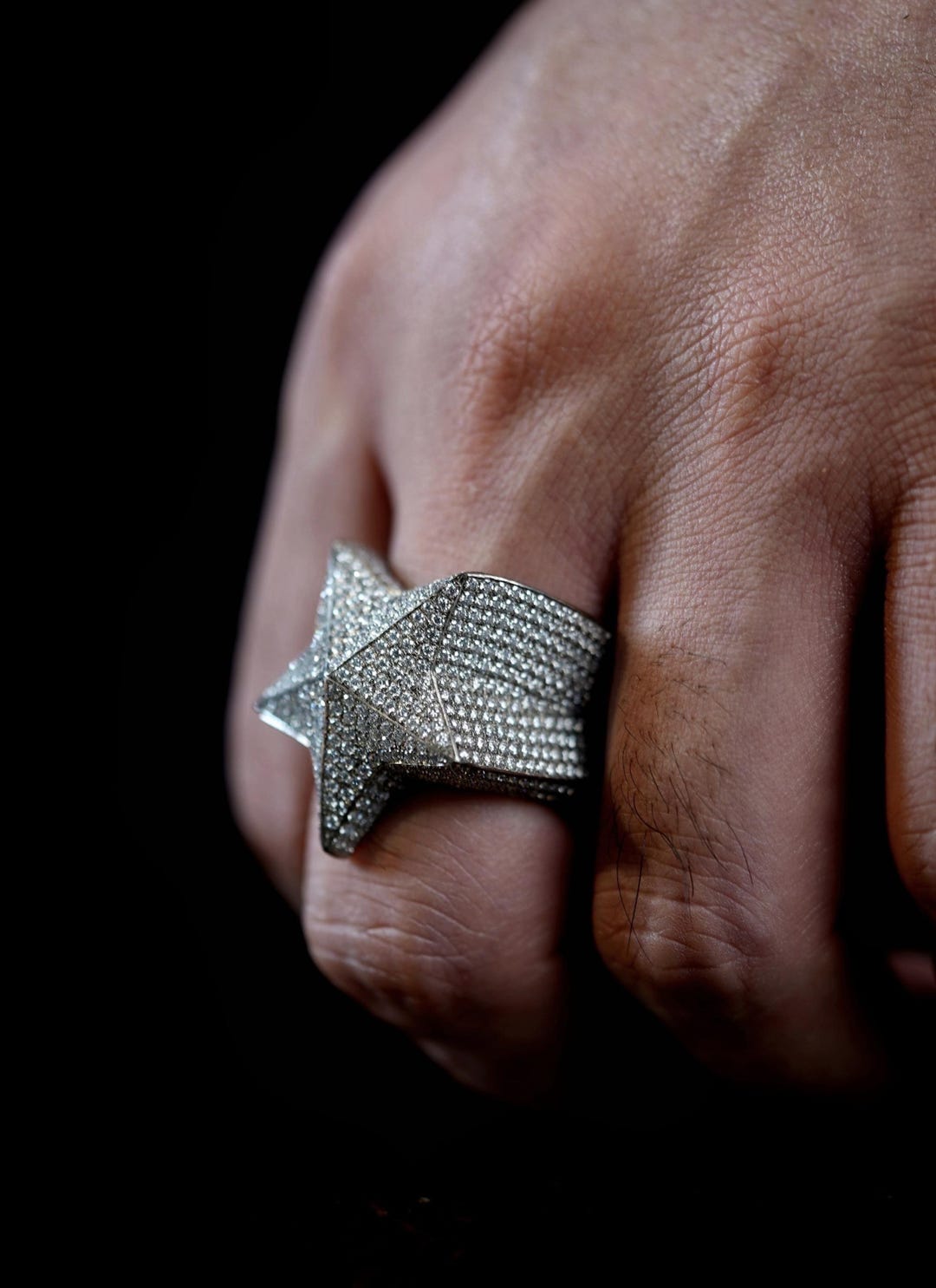 Superstar Diamond Ring/ Starry Night/ Starry Sky Ring/ Milky Way Ring ...