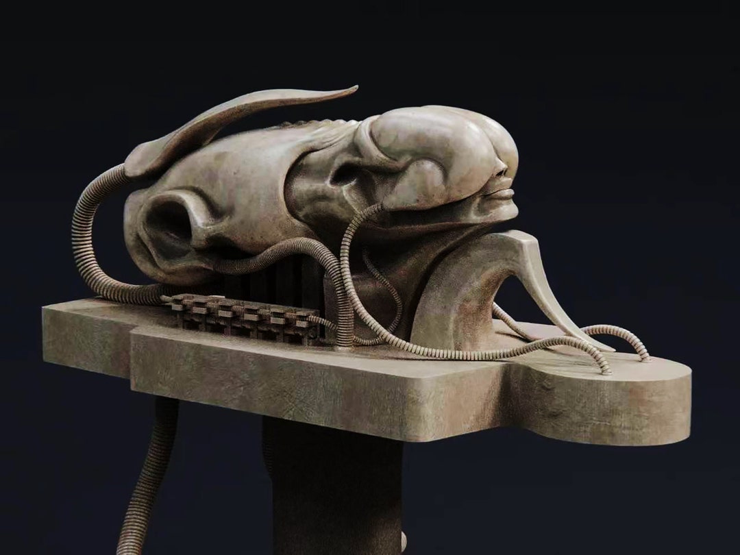 H.R. Giger，biomechanoid/ Tribute to H.R. Giger/ Bronze Artwork - Etsy