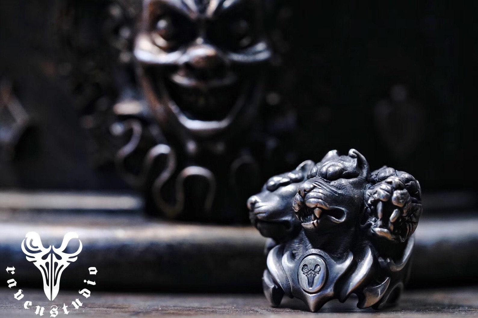 Cerberus Ring - Cerberus Lord of Underworld - Netherworld Guard Dog ...