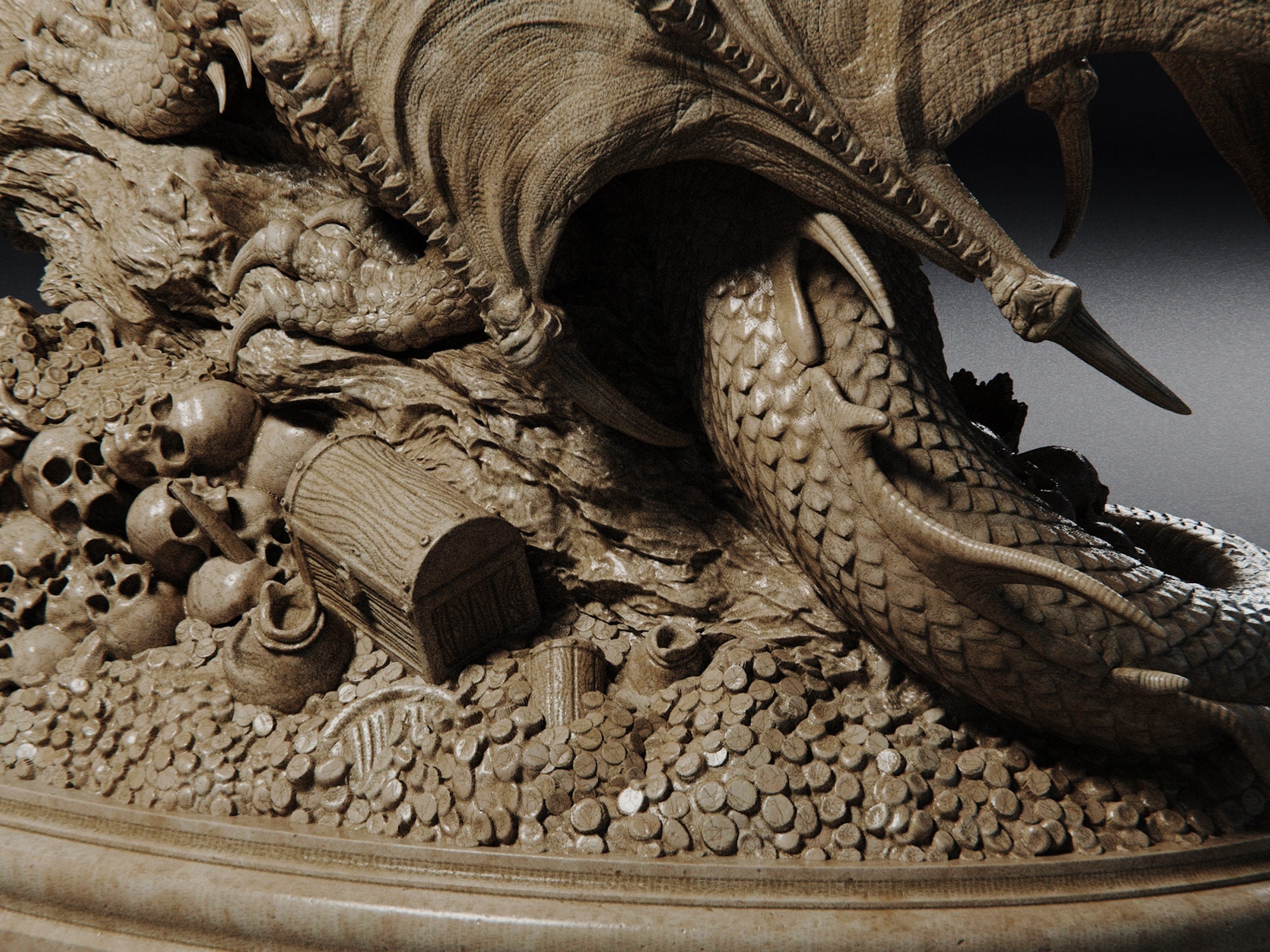 Bronze Sculpture of Smaug / the Hobbit: the Desolation of Smaug ...