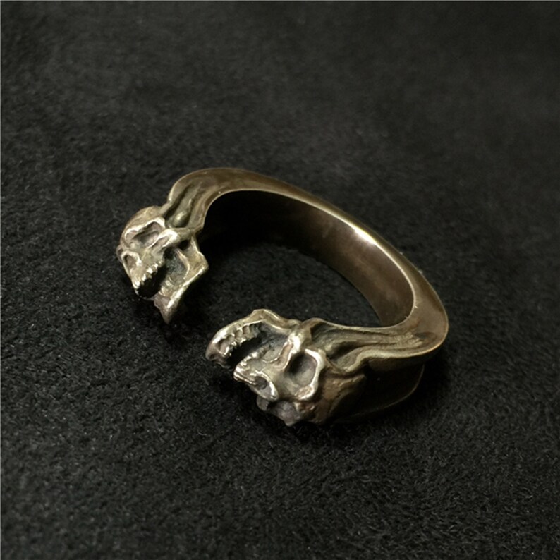 Adjustable Gemini Silver Ring Prometheus spaceship Silver | Etsy