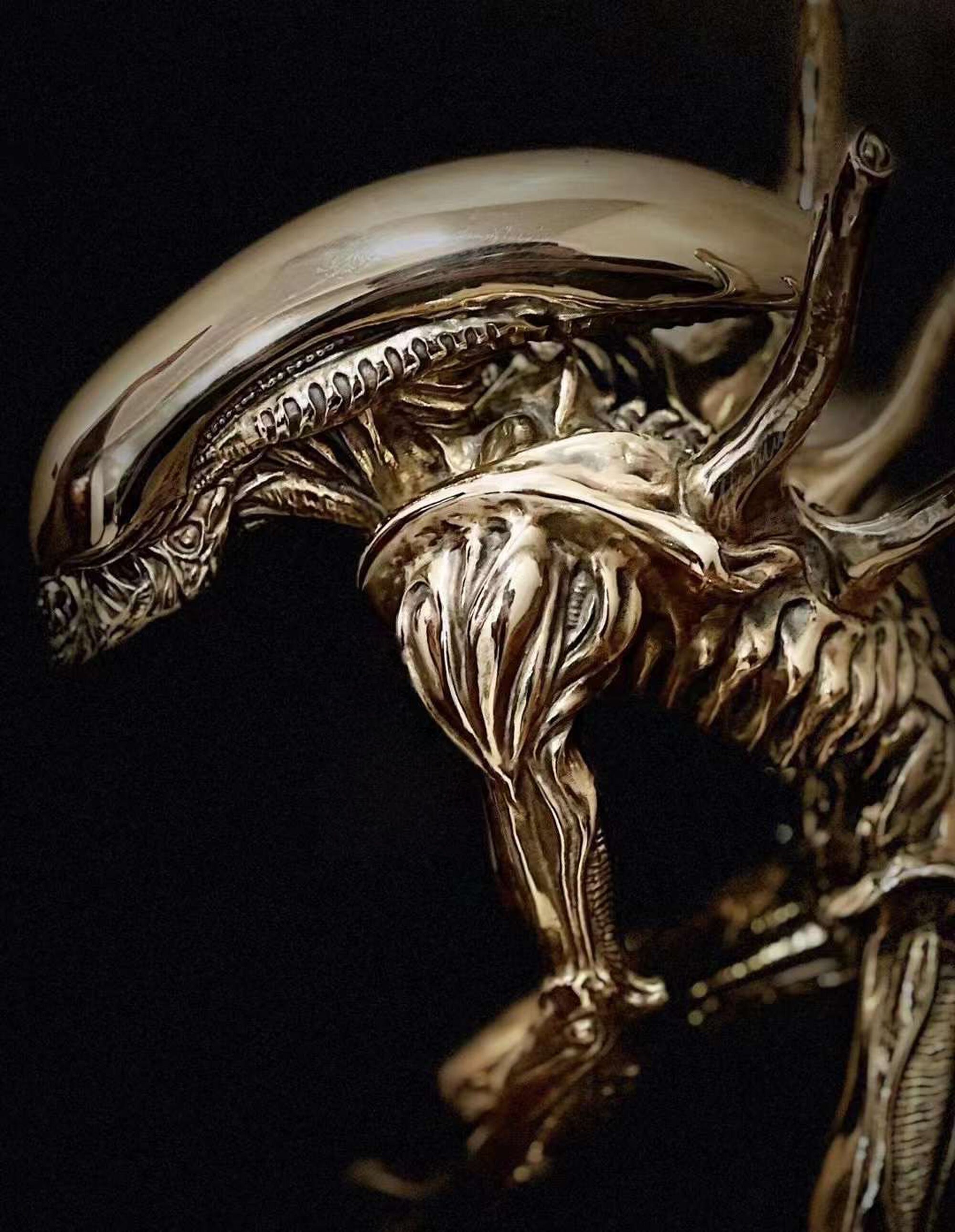 Alien Bronze Aline Hive Warrior Alien Bronze Statue - Etsy