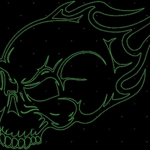 Flame Skull DXF File for CNC Plasma, Router, Waterjet, Laser Machine - Etsy