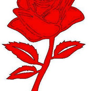 Rose DXF File for Your CNC Plasma, Laser, or Router - Etsy