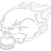 Flame Skull DXF File for CNC Plasma, Router, Waterjet, Laser Machine - Etsy