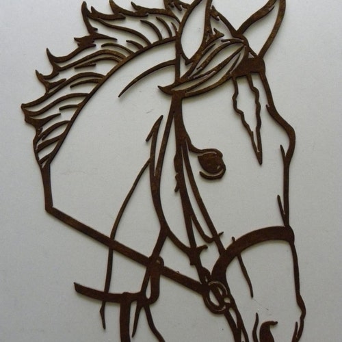 Horse Head DXF File for Your CNC Laser Plasma Cutter or - Etsy