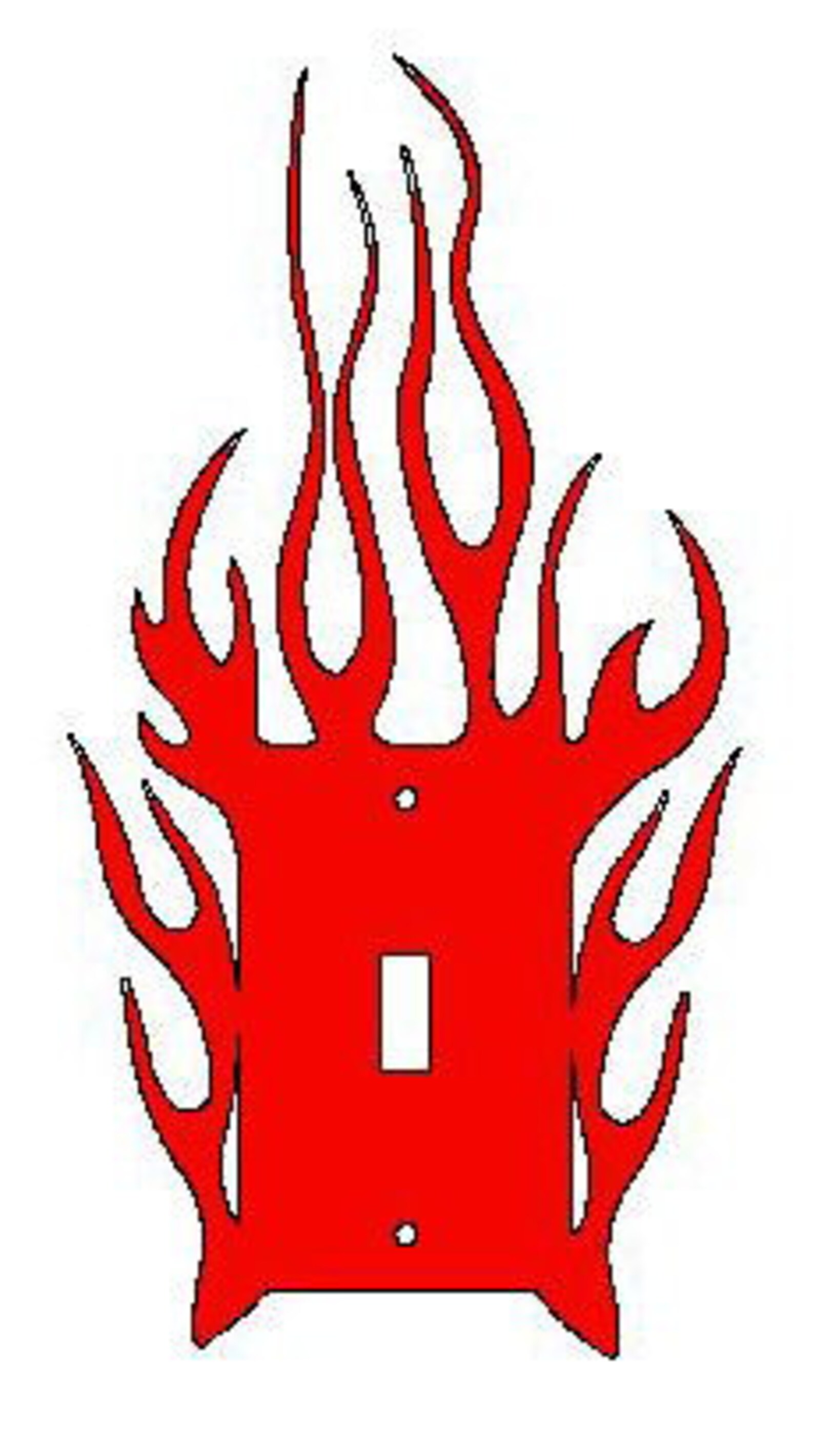 Flame Light Switch Cover DXF File for Your CNC Plasma, Laser, Router ...
