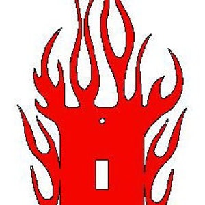 Flame Light Switch Cover DXF File for Your CNC Plasma, Laser, Router ...