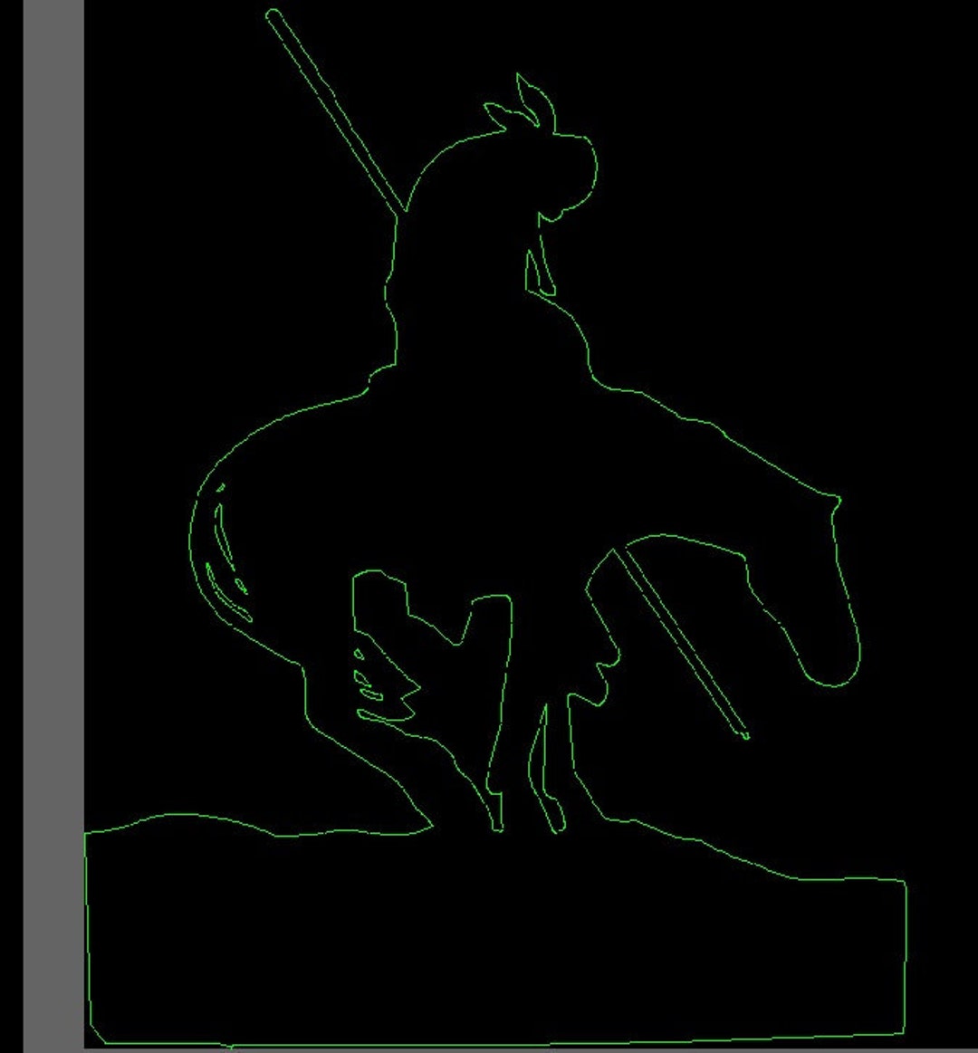 Indian on Horse DXF File for CNC Machine. Plasma,laser, Router ...