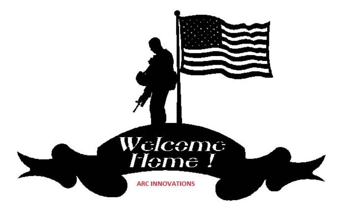 Welcome Home Soldier DXF File - Etsy