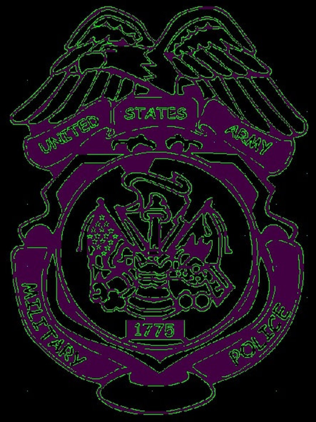 Military Badge DXF File for CNC Plasma, Laser, Router, or Waterjet - Etsy