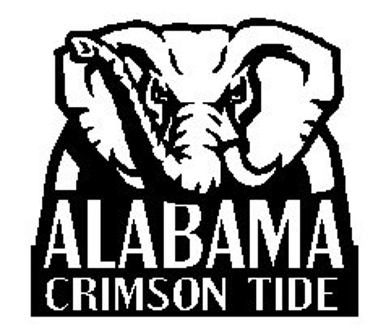 Alabama Crimson Tide DXF File for CNC Plasma, Router, Laser, Waterjet ...