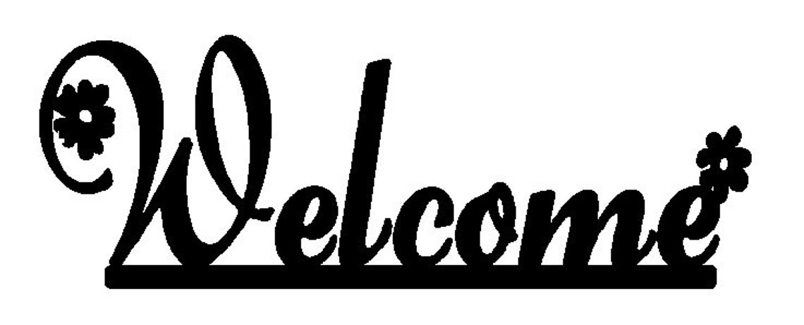 Welcome Sign DXF File for CNC Laser,plasma or Router - Etsy