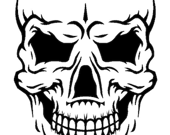 Flame Skull DXF File for CNC Plasma Router Waterjet Laser | Etsy